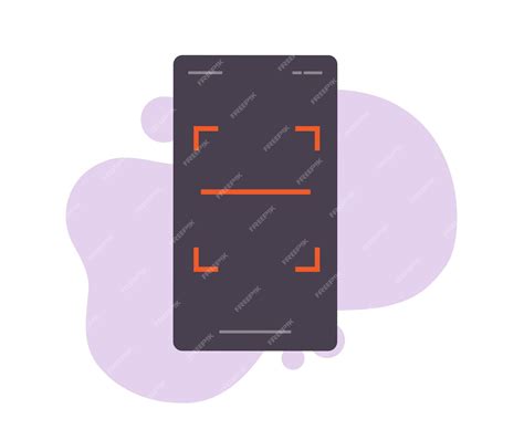Premium Vector Scanning Using Cell Phone Icon Vector Recognize Scan Via Cellphone Smartphone