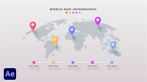 Create World Map Infographic Animations In After Effects Map Map