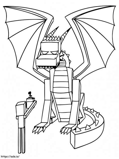 Minecraft Coloring Pages Ender Dragon 2025