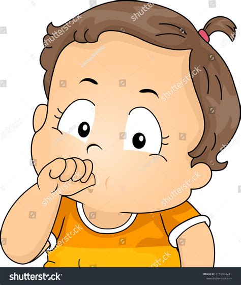Girl Sucking Thumb Stock Illustrations Images And Vectors Shutterstock
