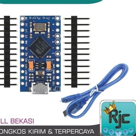 Jual Arduino Pro Micro Leonardo Atmega U USB HID V MHZ PLUS KABEL Pin Tersolder Shopee