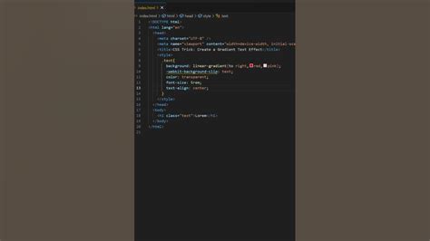 Css Trick Create A Gradient Text Effect Reactjs Nextjs Html Css