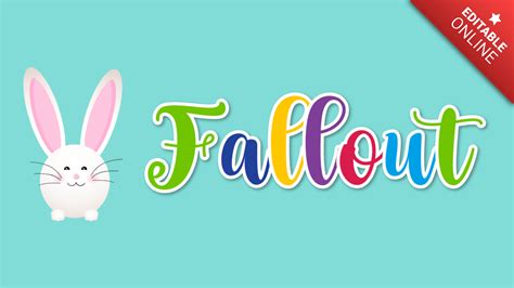 Fallout Easter Text Effect Generator