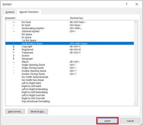 How To Insert Nonbreaking Spaces In Microsoft Word
