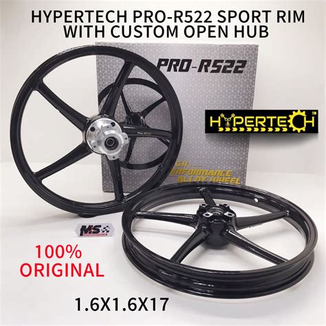 Hypertech Pro R522 Pro Rc522 Sp 522 Custom Open Hub Y15zr Y16zr Shopee Malaysia