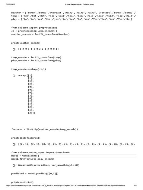 Naive Bayes Implementation Pdf