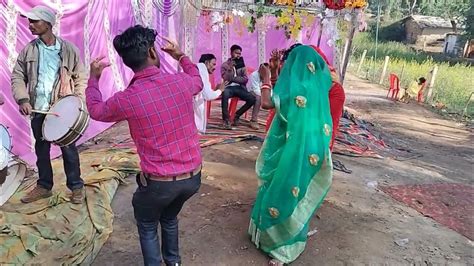 देवर भाभी का बेहतरीन बैंड बाजा में डांस L सीधी रीवा जिले का शादी में