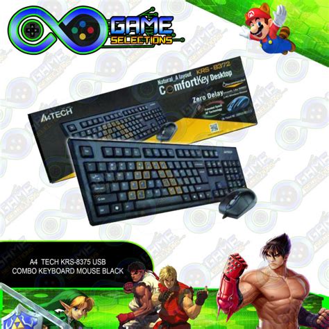 A4 Tech Krs 8375 Usb Combo Keyboard Mouseblack Lazada Ph