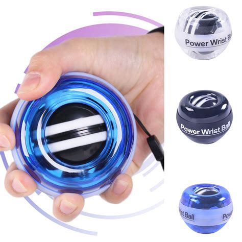 Led 자이로스코픽 파워볼 자동 시작 범위 자이로 파워 손목 볼 팔 손 근육 포스 트레이너 피트니스 장비 Aliexpress