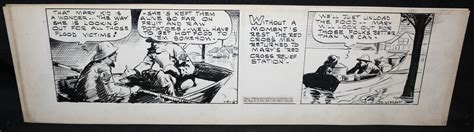 Flood Time Daily Strip Art 461945 Signed By Rm Brinkerhoff