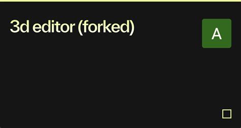 3d Editor Forked Codesandbox
