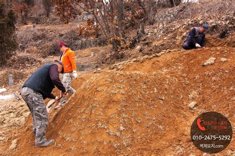 벽제묘지 민oo님 산소 합장 후 잔디입히기사초작업를 하는 사진입니다 서울시립묘지 벽제묘지 벽제리묘지 묘지이장 묘지개장 묘지화장 파묘 작업사례 벽제묘지 벽제리묘지