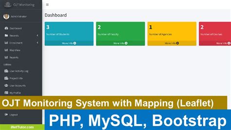 OJT Monitoring System With Mapping Using PHP And Leaflet INetTutor Com
