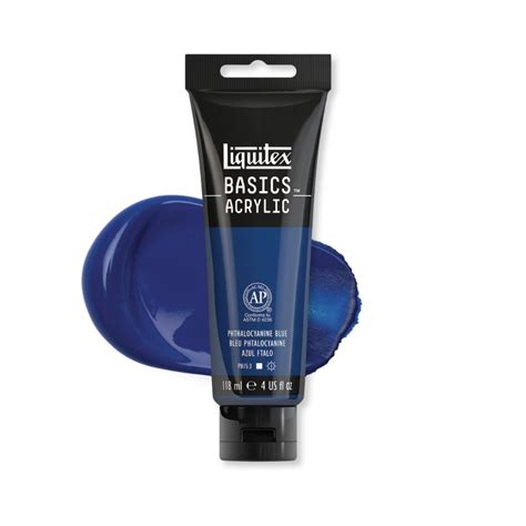 Liquitex Basics Acrylic 118ml Phthalocyanine Blue The Deckle Edge