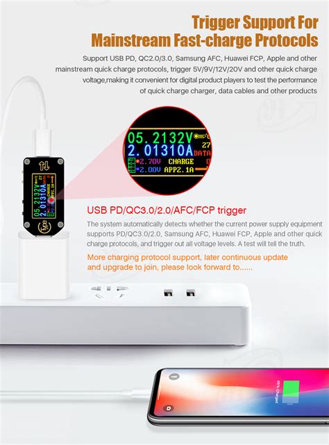 New RUIDENG TC TC C Type C PD Trigger USB Voltage Ammeter Capacity Meter Way Measurement