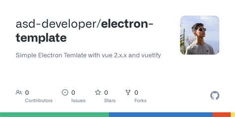 GitHub Asd Developer Electron Template Simple Electron Temlate With Vue 2 X X And Vuetify