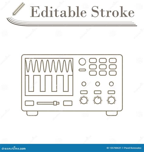 Oscilloscope Icon Stock Vector Illustration Of Device 155700631