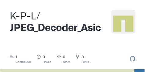 Github K P Ljpegdecoderasic