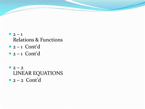 PPT Chapter Linear Relations Functions PowerPoint Presentation ID