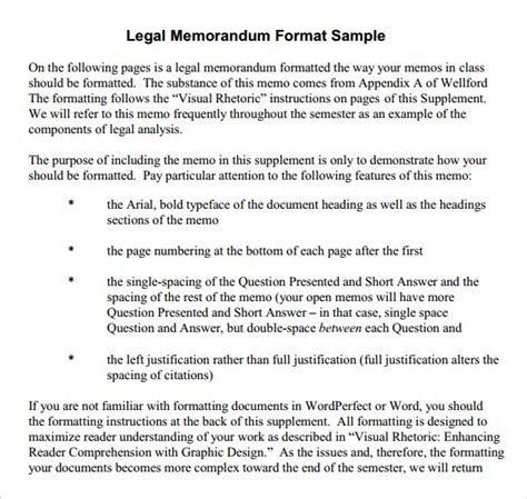 6 Formal Memorandum Samples Sample Templates