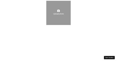 React Avatar Image Cropper Examples Codesandbox