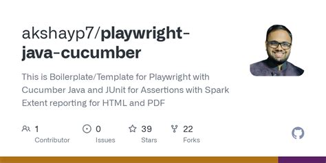 Github Akshayp7playwright Java Cucumber This Is Boilerplatetemplate For Playwright With