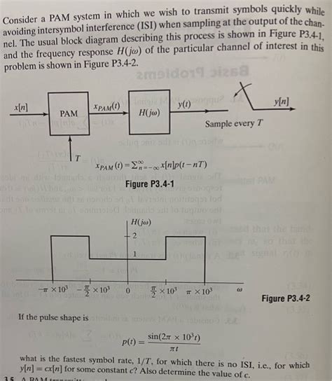 Solved Consider A Pam System In Which We Wish To Transmit