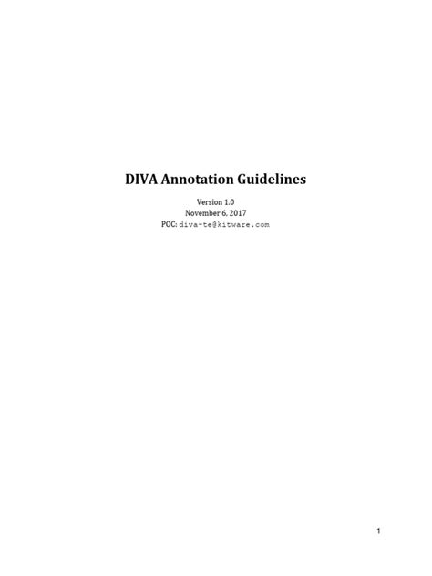 Diva Annotation Guidelines V10 Pdf Trunk Car Annotation