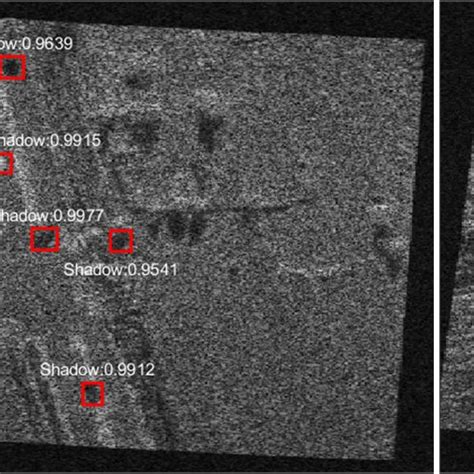 comparisons of the detection results of the simulated video sar data