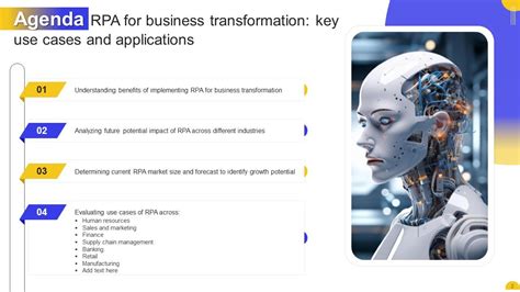 RPA For Business Transformation Key Use Cases And Applications AI CD PPT PowerPoint