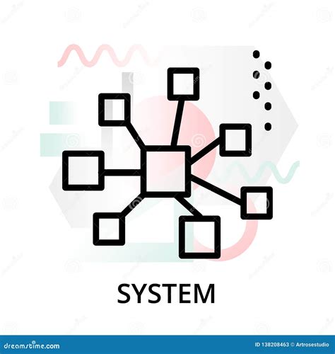 System Concept Icon On Abstract Background Stock Vector Illustration Of Forecast Icon