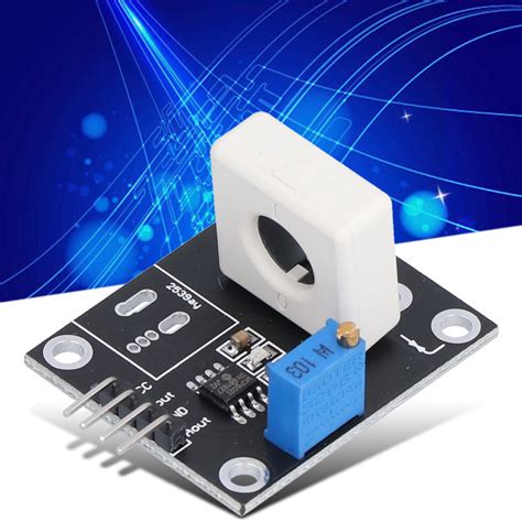 Hall Current Sensor Module Plastic Adjustable Electronic Component For Overcurrent Detection