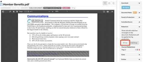 Perform Redaction Goldfynch Documentation