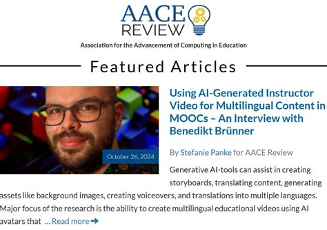 Interview With Aace Review On Genai Videos Educationgarden