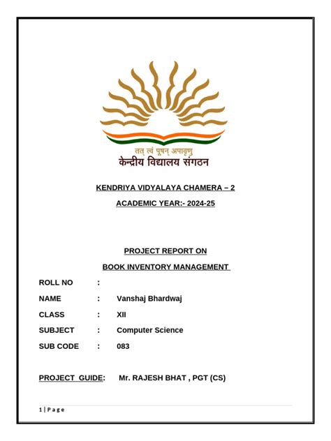 Cs Project Vanshaj Bhardwaj Pdf System Software Testing