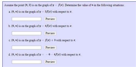 solved assume the point 6 2 is on the graph of y f x