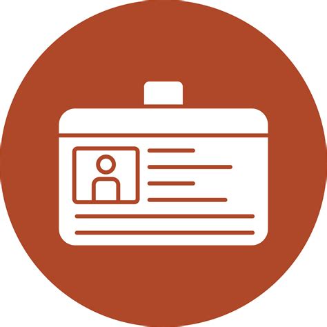 Id Card Glyph Circle Icon 37784607 Vector Art At Vecteezy