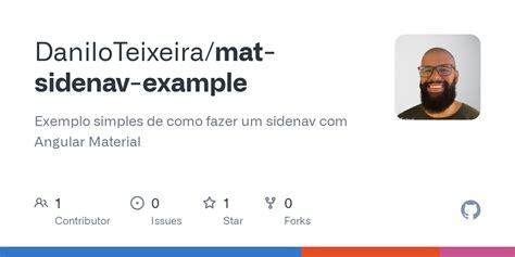Github Daniloteixeiramat Sidenav Example Exemplo Simples De Como