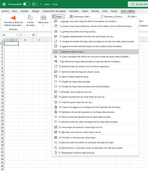 Ordenar Hojas De Trabajo En Excel