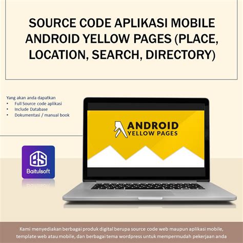 jual source code aplikasi mobile android yellow pages place location