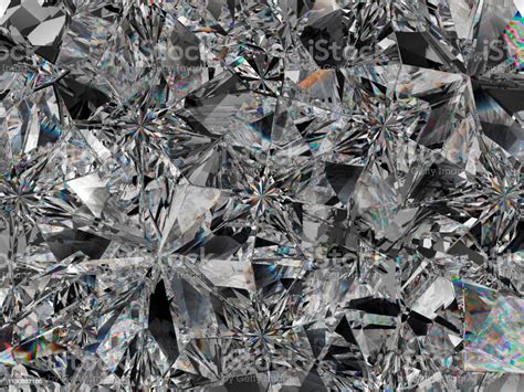 다이아몬드 구조 극단적 인 근접 촬영 및 만화경 라운드 보석 3d 렌더링 3d 그림의 평면도 3차원 형태에 대한 스톡 사진 및 기타 이미지 Istock