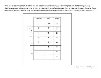 Long Division A Second Look At The Problem TpT