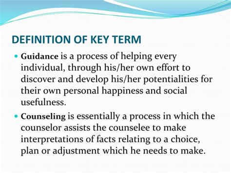 Functions And Scope Of Guidance And Counselling Pptx