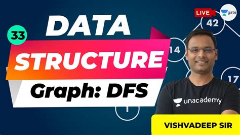 graph dfs data structures lec 33 vishvadeep sir youtube