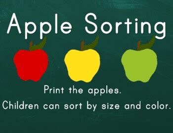 Apple Sorting By Cindy S Treasures TPT