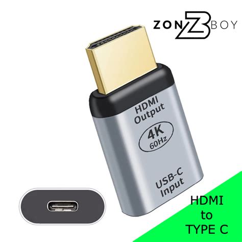 USB C HDMI Converter Type C Female To HDMI Compatible Sync HDTV Adapter Splitter Hz K P