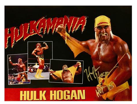 Hulk Hogan Signed Collage Poster 16x20 Hogans Beach Shop