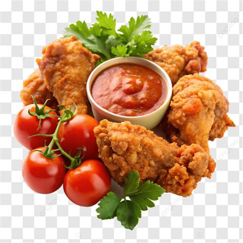 고립된 다양한 프라이드 치킨 패스트 푸드 튀긴 음식 닭 튀김 Png 일러스트 및 이미지 에 대한 무료 다운로드 Pngtree