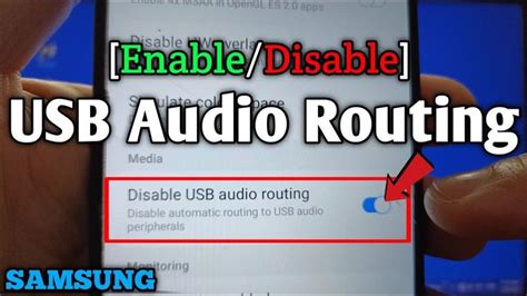 How To Enable Or Disable USB Audio Routing On Samsung Galaxy A02 Media