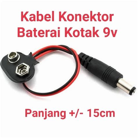Jual Kancing Baterai 9v Baterai Jack Dc Plug Arduino Mainan Konektor Klip Kab Tangerang